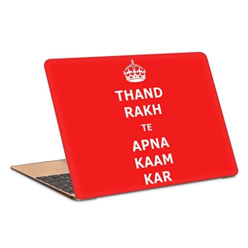 Postergully 11.6" Thand Rakh Te Apna Kam Kar Laptop Skin - Buy ...