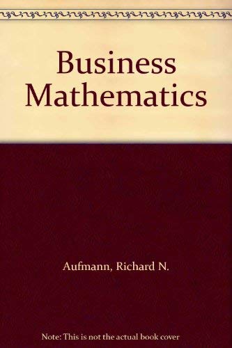 Buy Business Mathematics Book Online at Low Prices in India | Business ...