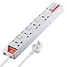 MX 4 Way Power Strip with Universal Socket & LED Indicator Individual ...