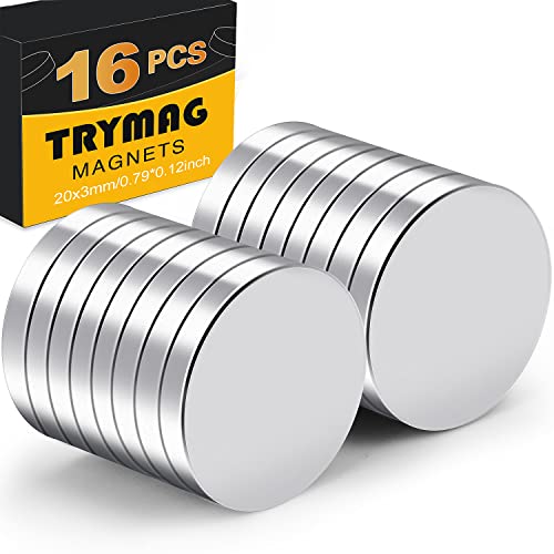 TRYMAG Magnets, 0.79 x 0.12 Inch Strong Neodymium Magnets for Crafts ...