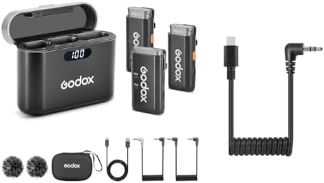 Amazon.com: GODOX WEC Kit2 Wireless Lavalier Microphone with GAC-IC9 ...