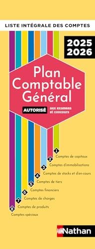 Plan comptable général 2025/2026 - PCG autorisé aux examens et concours ...