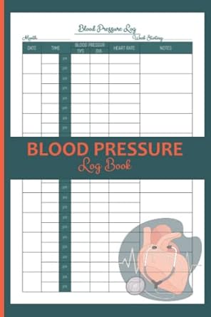 Blood Pressure Log Book: Simple BP Record and Monitoring Journal to ...
