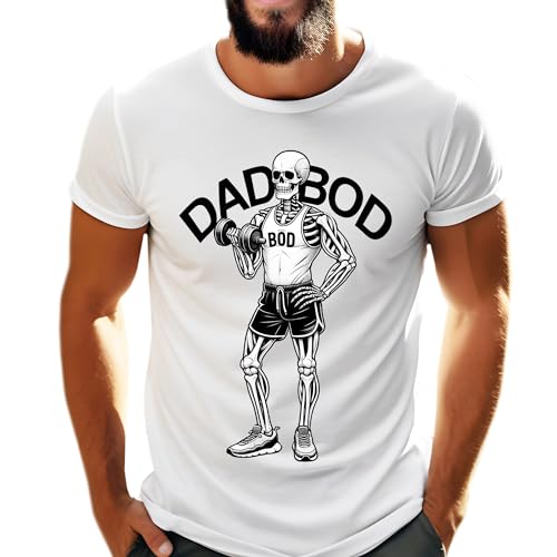 Amazon.com: Dad Bod Skeleton Funny T-Shirt - Funny Fathers Day Gift for ...