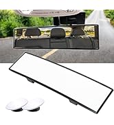 Amazon.com: Rear View Mirror, 12 Inch Universal Panoramic Rearview ...