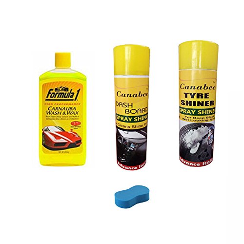 Combo of Formula 1 Shampoo 236 ml + Dashboard Spray Shiner 350 ml ...