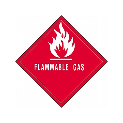 Amazon.com: Box Packaging "Flammable Gas" Labels, 4" x 4" 500 Per Roll ...