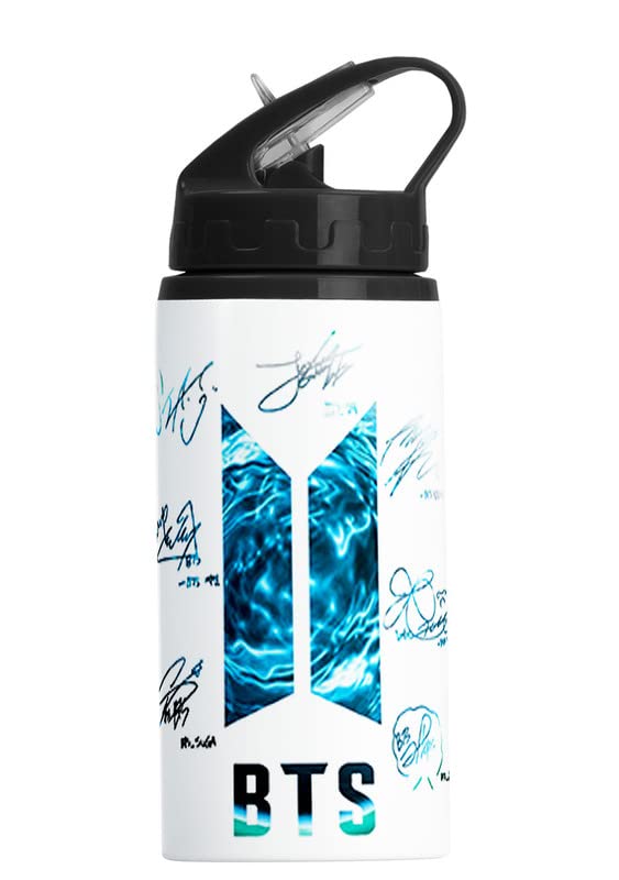 BYSR FASHION Bts Sipper 600ml Aluminium Bts Water Bottle For Boys ...
