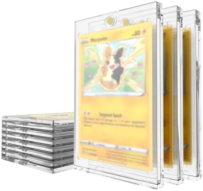 Mcbazel 10Pcs 35pt Magnetic Card Holder Collectible Card Case Protector ...