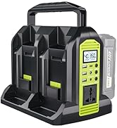 Amazon.com: Power Inverter for Greenworks 40V Battery, 350W 2-Port DC ...