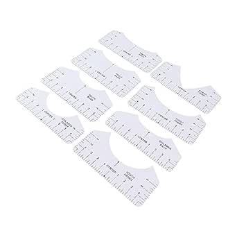 Amazon.com: EMUKOEP 8PCS T Shirt Ruler PVC Clothing Centering Design T ...