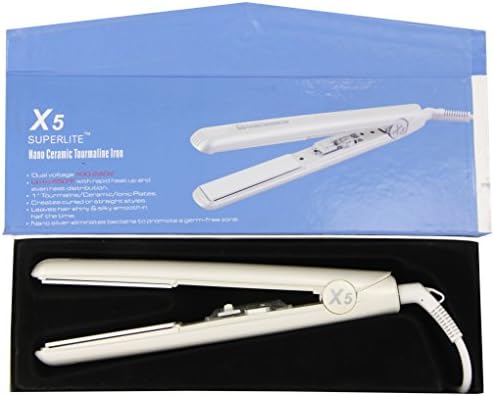 Amazon.com : X5 Superlite Flat Iron, 1 Inch, 9 Ounce : Flattening Irons ...
