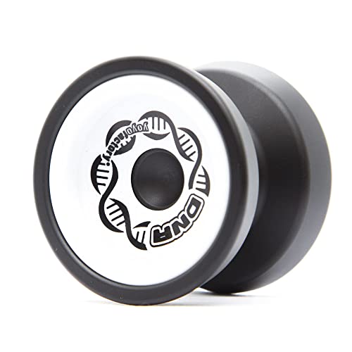 YoyoFactory DNA Yo-Yo – Black White (Metal Yoyo, String, Ball-Bearing ...
