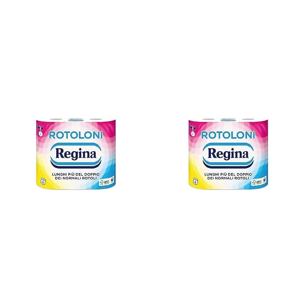 Rotoloni Regina - 4 Maxi Rotoli di Carta Igienica, 500 Fogli a 2 Veli ...