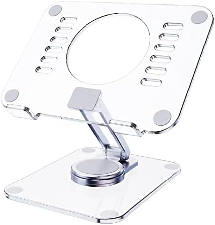Amazon.com: Tablet Stand Adjustable Acrylic Stand with 360 Rotating ...