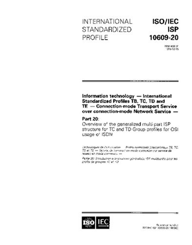 ISO/IEC ISP 10609-20:1995, Information technology - International ...