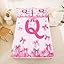 richhome Mädchen Süß Rosa Schleifen Spannbettlaken 90x200cm Monogrammed ...