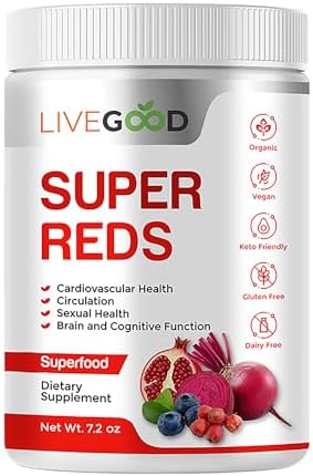 Amazon.com: LIVEGOOD™ Organic Super Reds with Alfalfa, Barley Grass ...