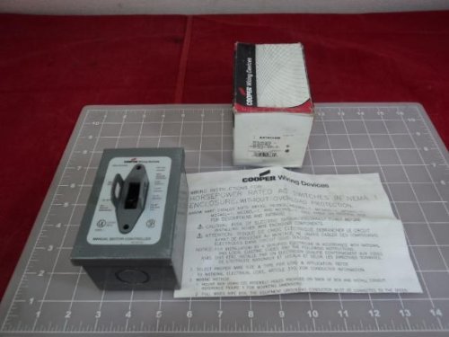 COOPER WIRING DEVICES, AH7810GD, AH7810UD W/TYPE 1 ENCLOSURE GY ...