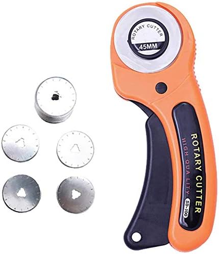 Rotary Cutter 45 mm with Cutting Mat A4 5 Blades Patchwork Ruler for ...