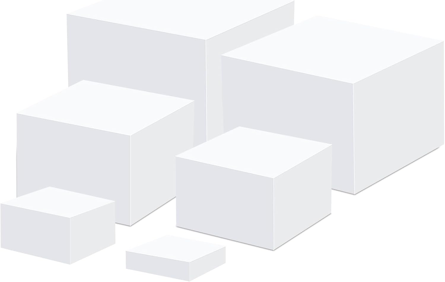 Amazon.com: BINBE 6Pcs Acrylic Risers for Display,White Acrylic Cube ...