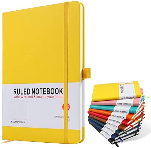 A5 Notebook Writing Pad New Lined Hardback Journal Notepad Notes Diary ...