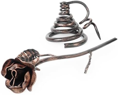 Amazon.com: DreamsEden Metal Rose with Stand - Iron Forever Flower ...