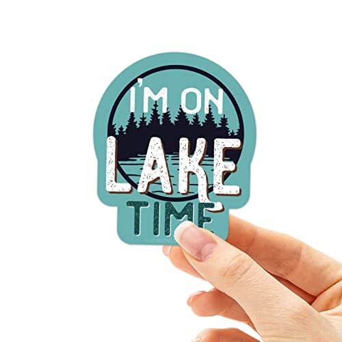 Amazon.com: Lake Time Sticker - Lake Life Bumper Sticker for Car, Boat ...