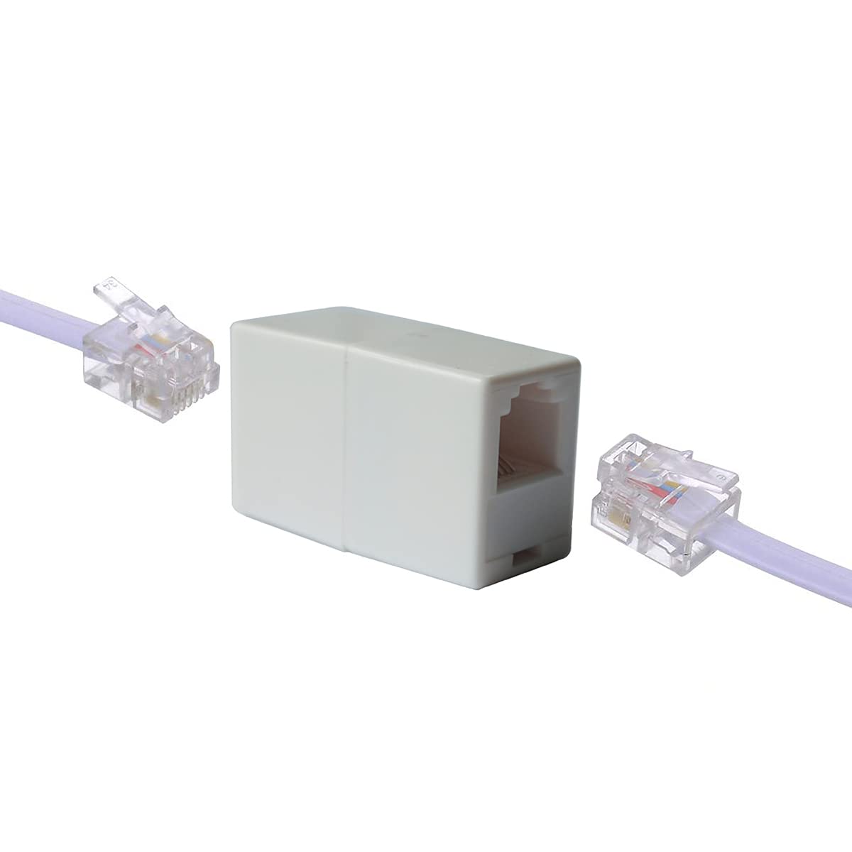 Buy Inline Couplers,RJ11 6P4C Female to Female Straight Telephone Phone ...