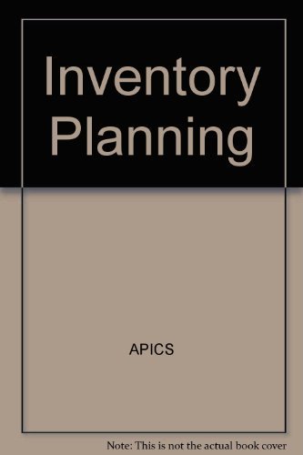 Inventory Planning: APICS: 9780935406184: Amazon.com: Books
