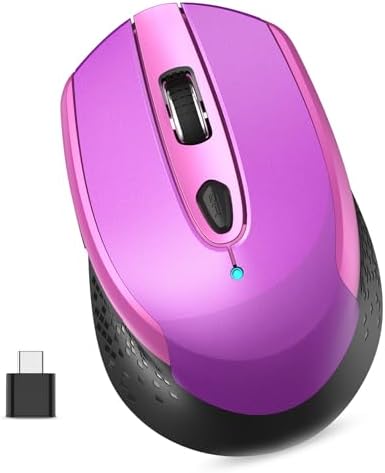 Amazon.com: RaceGT USB C Wireless Computer Mouse, 2.4G Silent Cordless ...