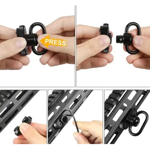 RALSPEC MLOK Handguard QD Rifle Sling Swivel Mount Adapter Quick Detach ...