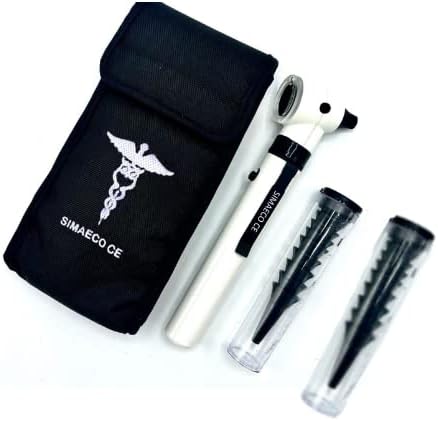 Amazon.com: Simaeco LED Otoscope with Light. Pocket Size Ear Scope for ...