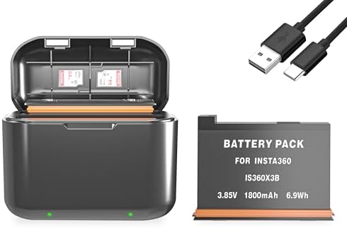 Amazon.com : Fast Charger Hub for Insta360 X3 Battery, 2pcs ...