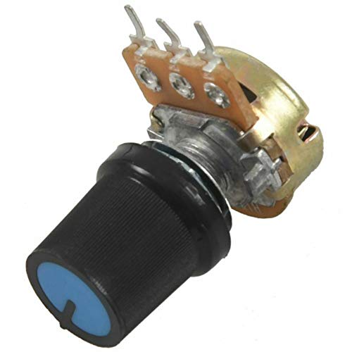 WHIZZO 5 x B1K 1KOhm Blue Button Linear Rotary Potentiometers AC220V 6A ...