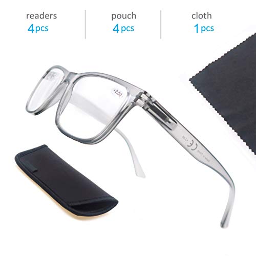 Snapklik.com : Large Reading Glasses Mens Oversized Wide Readers +2.75 ...