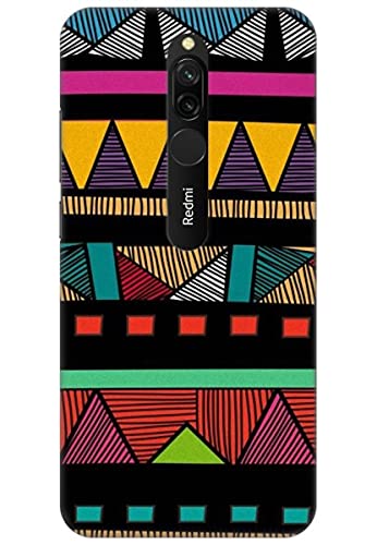 Crayon Geometric Art Printed Back Cover Phone Case for Redmi 8 Back ...