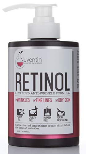 Nuventin Retinol Cream Face & Body Moisturizer Lotion W/ Hyaluronic ...