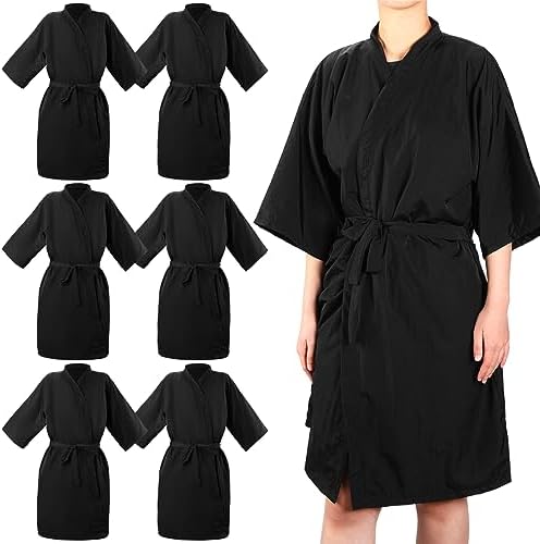 Amazon.com: Toulite 20 Pcs Salon Robes black Salon Smocks for Clients ...