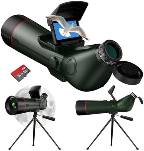 Intelligentes Spektiv-Teleskop, 78 mm großes Objektiv, speichert 30-MP ...