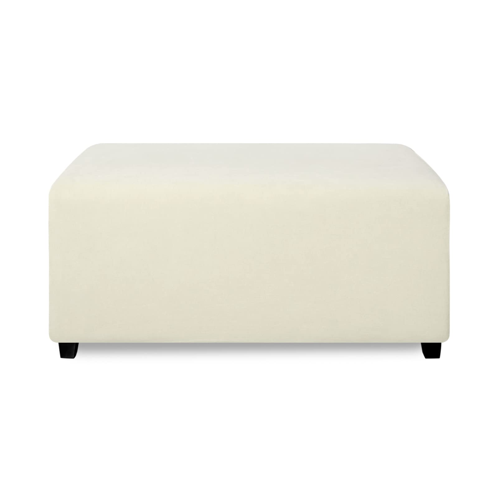 Amazon.com: PureFit Super Stretch Soft FormFit Ottoman Cover Rectangle ...