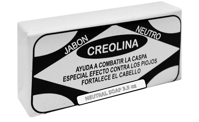 Amazon.com : CREOLINA SOAP (Jabon de crelina) 3.5 oz Neutral Body soap ...