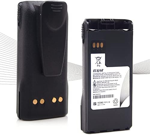Amazon.com: elxjar (2-Pack) 7.5V 2100mAh Ni-MH Two-Way Radio Battery ...