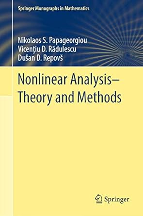 Buy NONLINEAR ANALYSIS THEORY AND METHODS (HB 2019) Book Online at Low ...