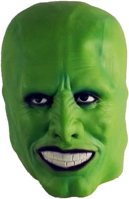 Amazon.com: Zzyvynxor The Mask Latex Mask Jim Carrey Movie Costume ...