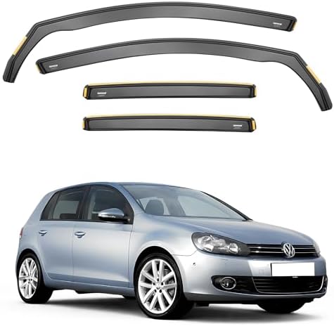 iSpeed Wind Deflectors For Volkswagen VW Golf mk6 2008-2012 5 Door ...