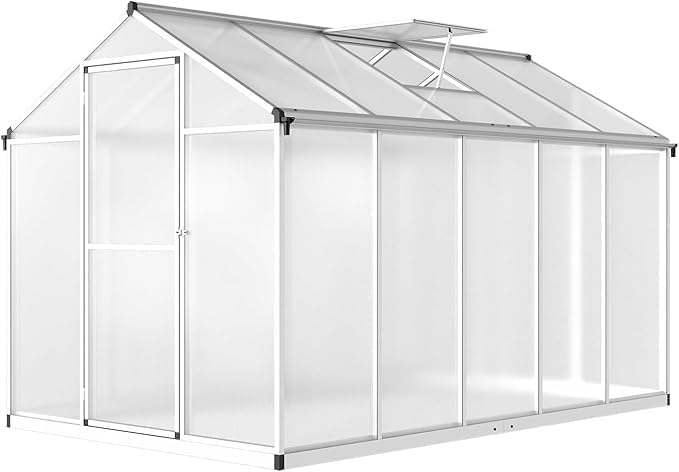 Amazon.com : FinerFurnis 10 x 6.25 Ft Heavy Duty Greenhouse for ...
