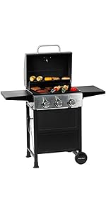 Amazon.com: MASTER COOK Single Burner Propane Gas Grill, 11,500 BTU ...