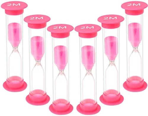 Amazon.com: I-MART 6 Pcs Plastic 2 Minutes Sand Timer Sandglass ...