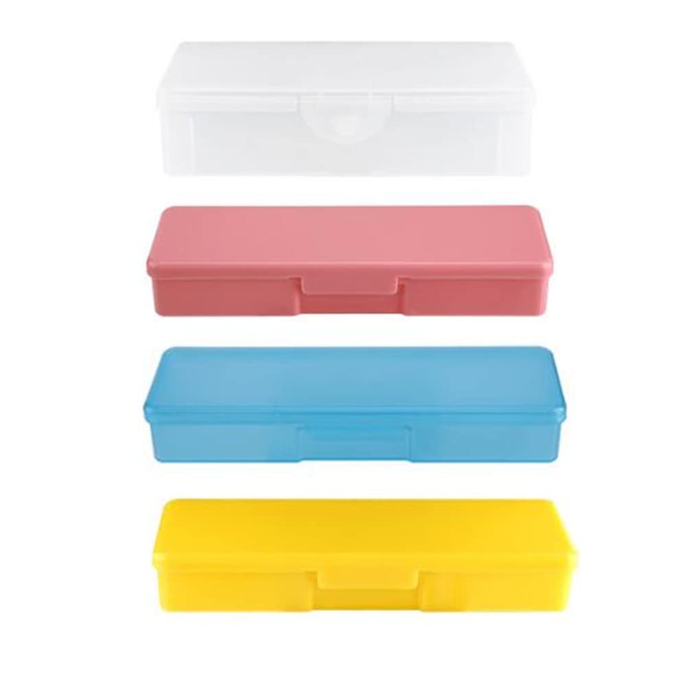 Amazon.com : 4 Pack Professional Clear Manicure Nails Pedicure Tool Box ...